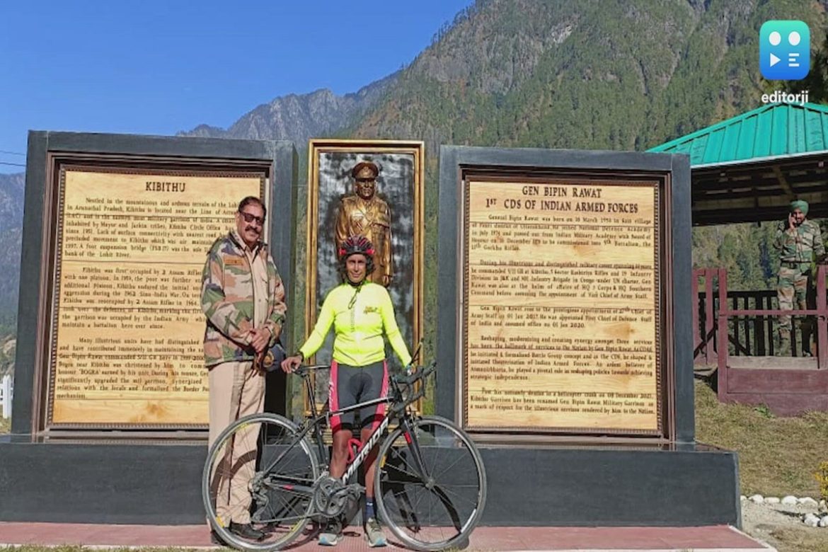 45 Year Old Woman Sets New Record Cycling Solo From Gujarat To